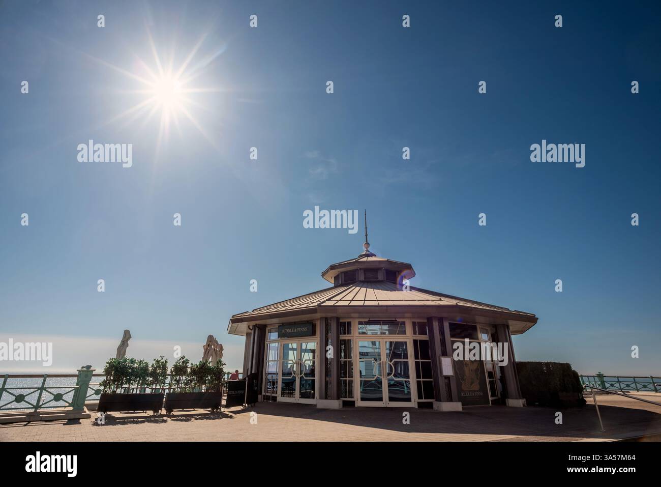 Brighton, March 20th 2025: Riddle and Finns fish restaurant on Brighton ...