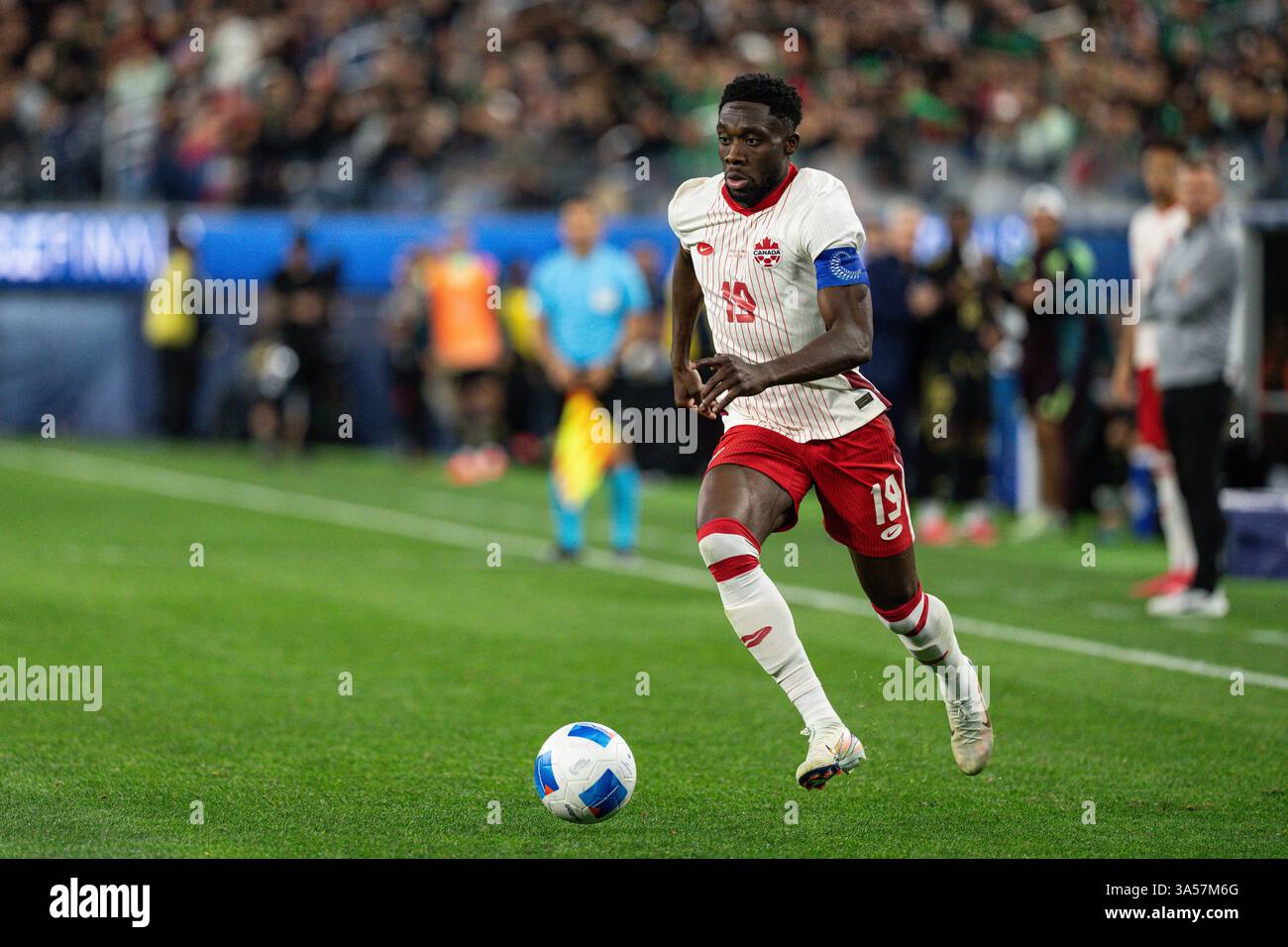 Canada defender Alphonso Davies (19) during a Concacaf Nations League ...