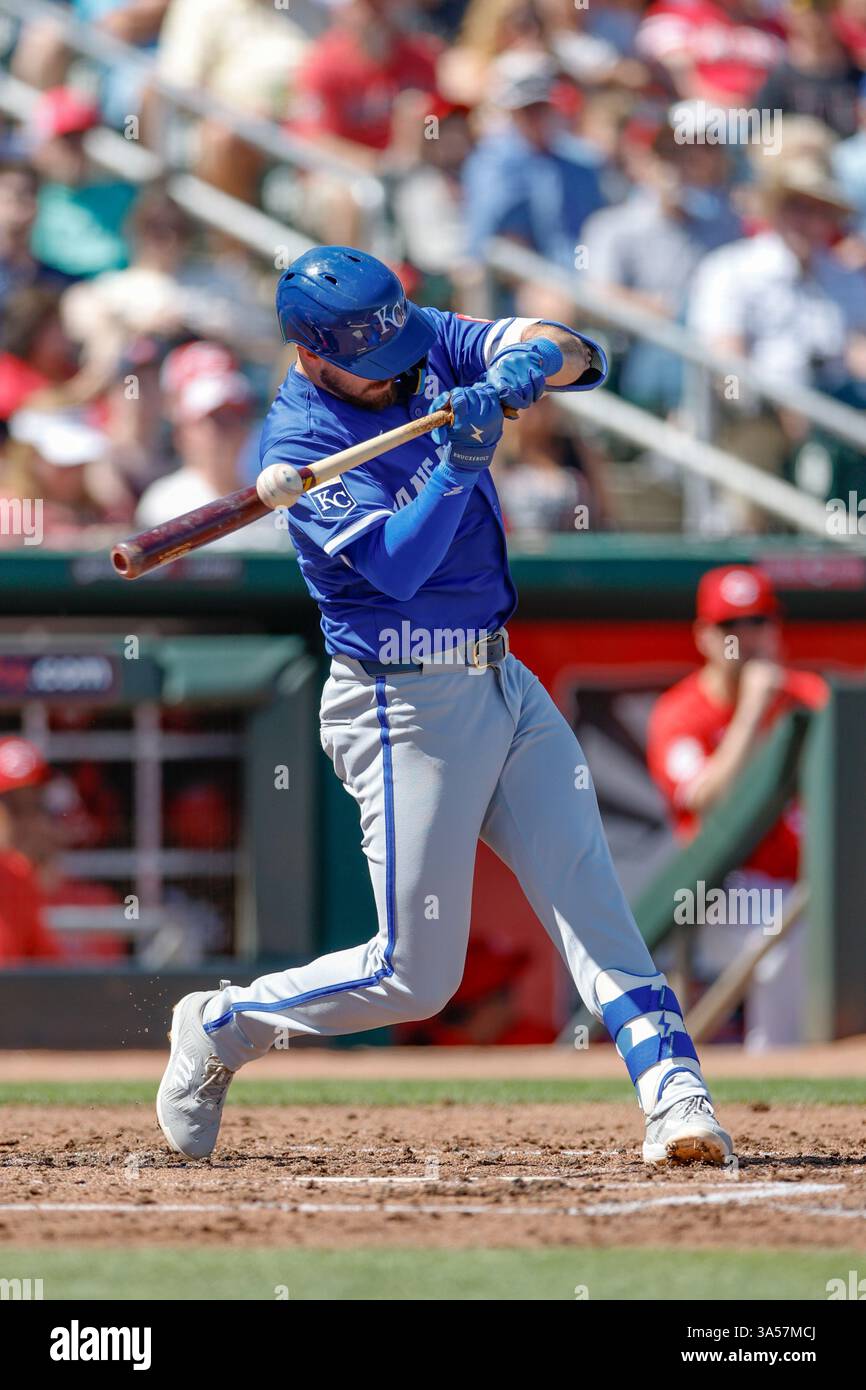 Goodyear, AZ. USA; Kansas City Royals second base Nick Loftin (12 ...
