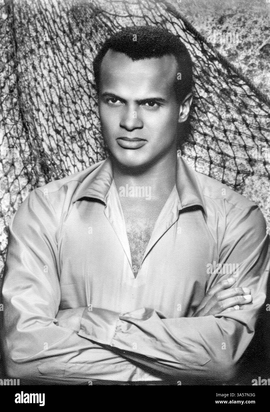 An antique postcard featuring American singer, actor, and social ...