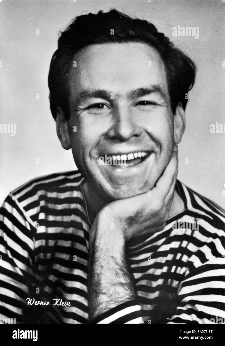 An antique postcard featuring German film actor Werner Klein, published ...