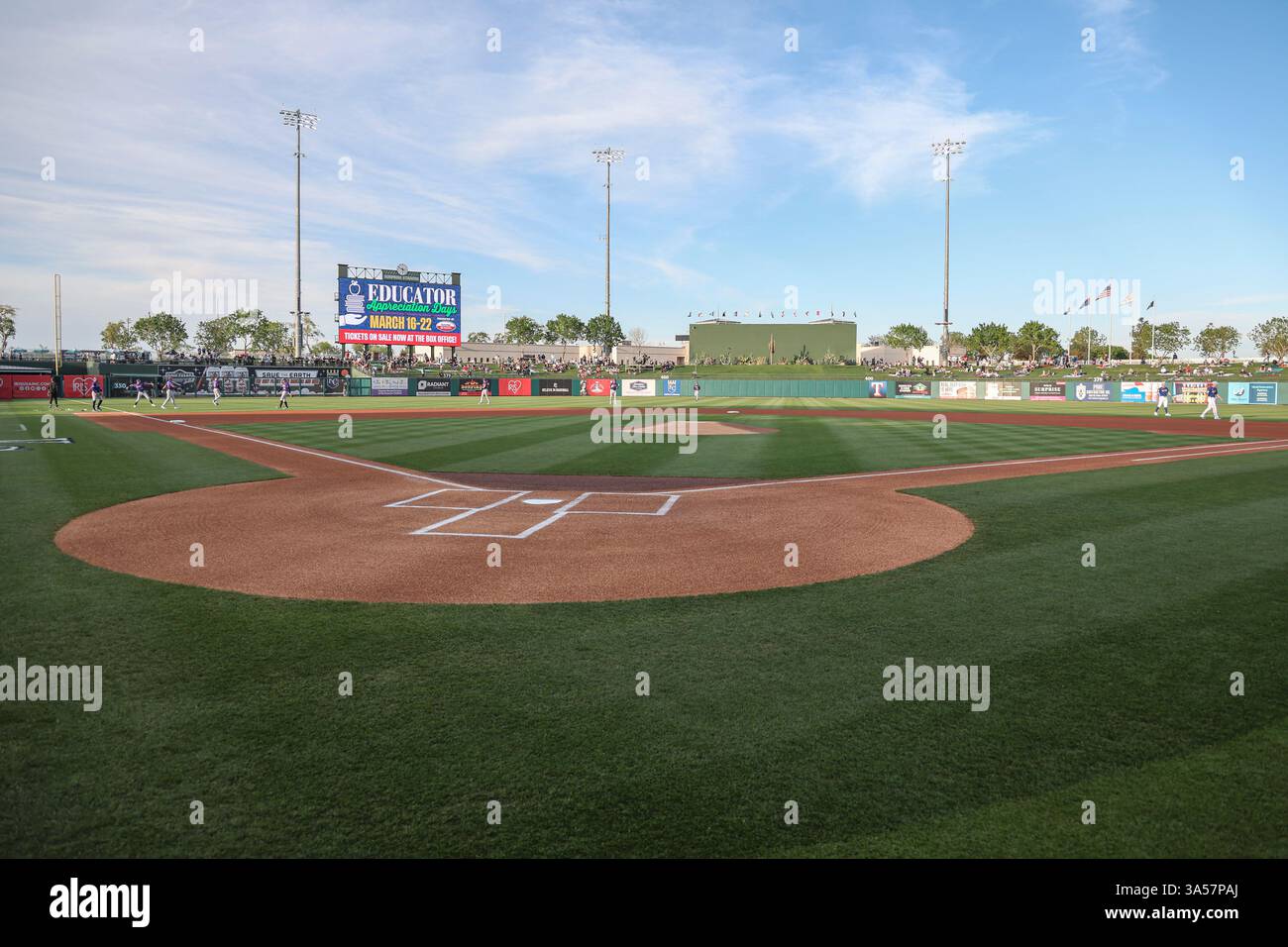 Surprise, AZ. USA; A general image of the field prior to an MLB Spring ...