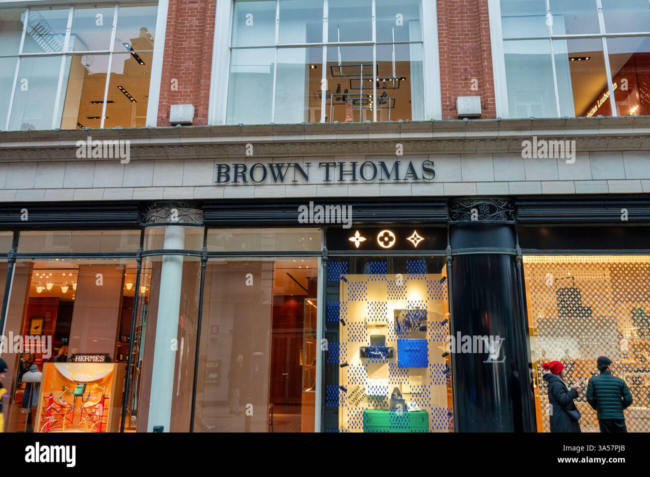 Dublin, Ireland- Feb 3, 2025: The front of Brown Thomas department ...