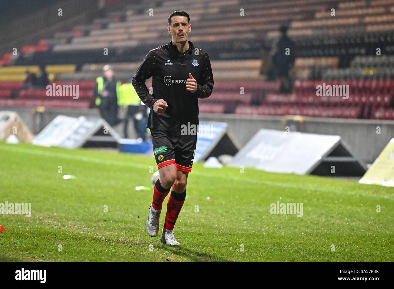 Glasgow, Scotland, UK. 21st March, 2025. Partick Thistle captain and ...