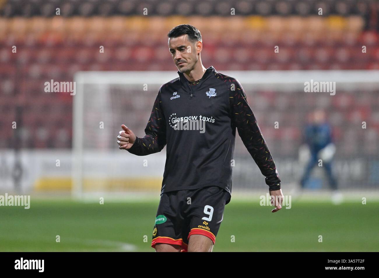 Glasgow, Scotland, UK. 21st March, 2025. Partick Thistle captain and ...