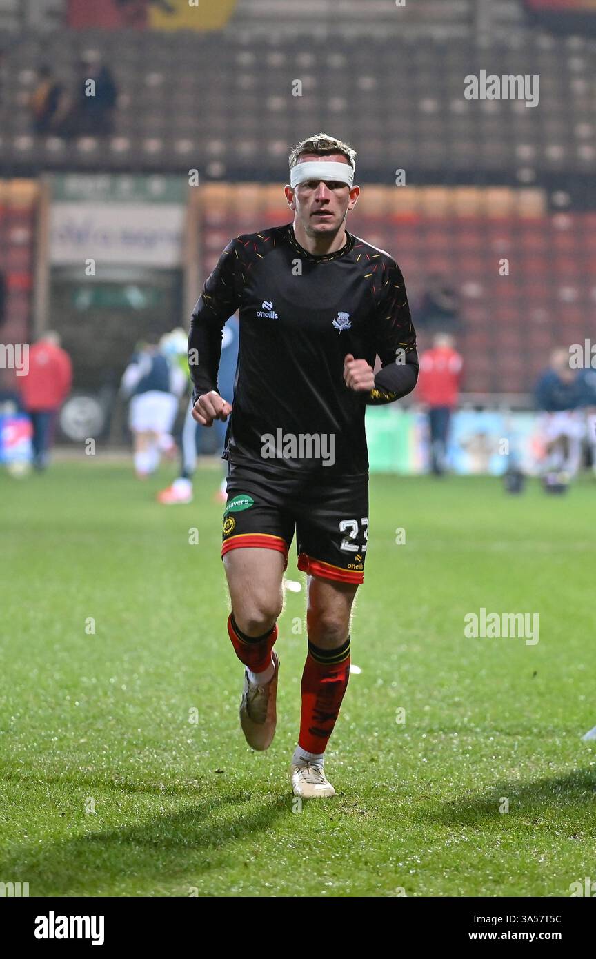 Glasgow, Scotland, UK. 21st March, 2025. Lee Ashcroft of Partick ...