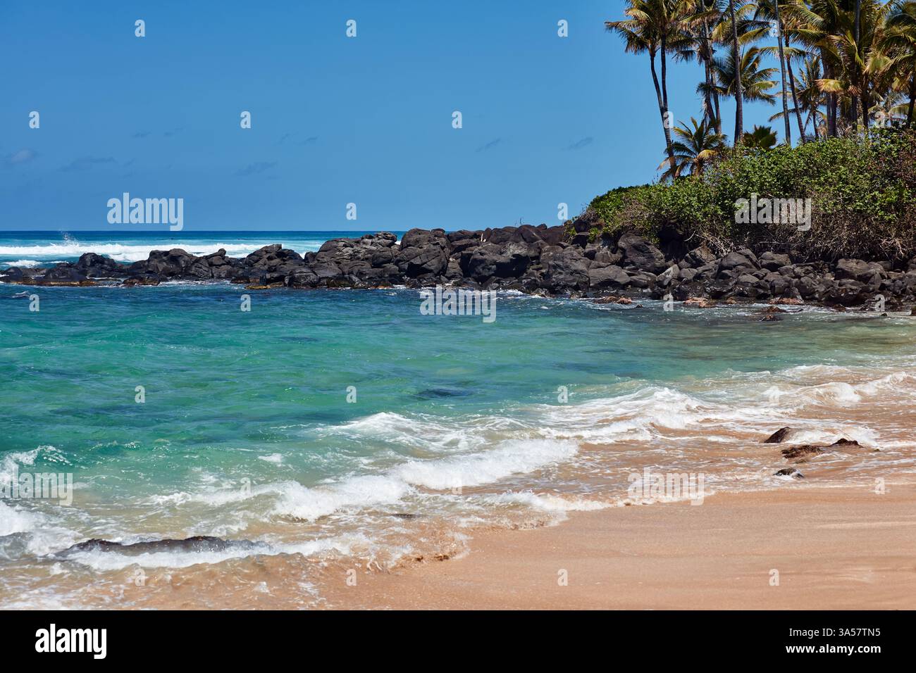beach view of Oahu coast Stock Photo - Alamy