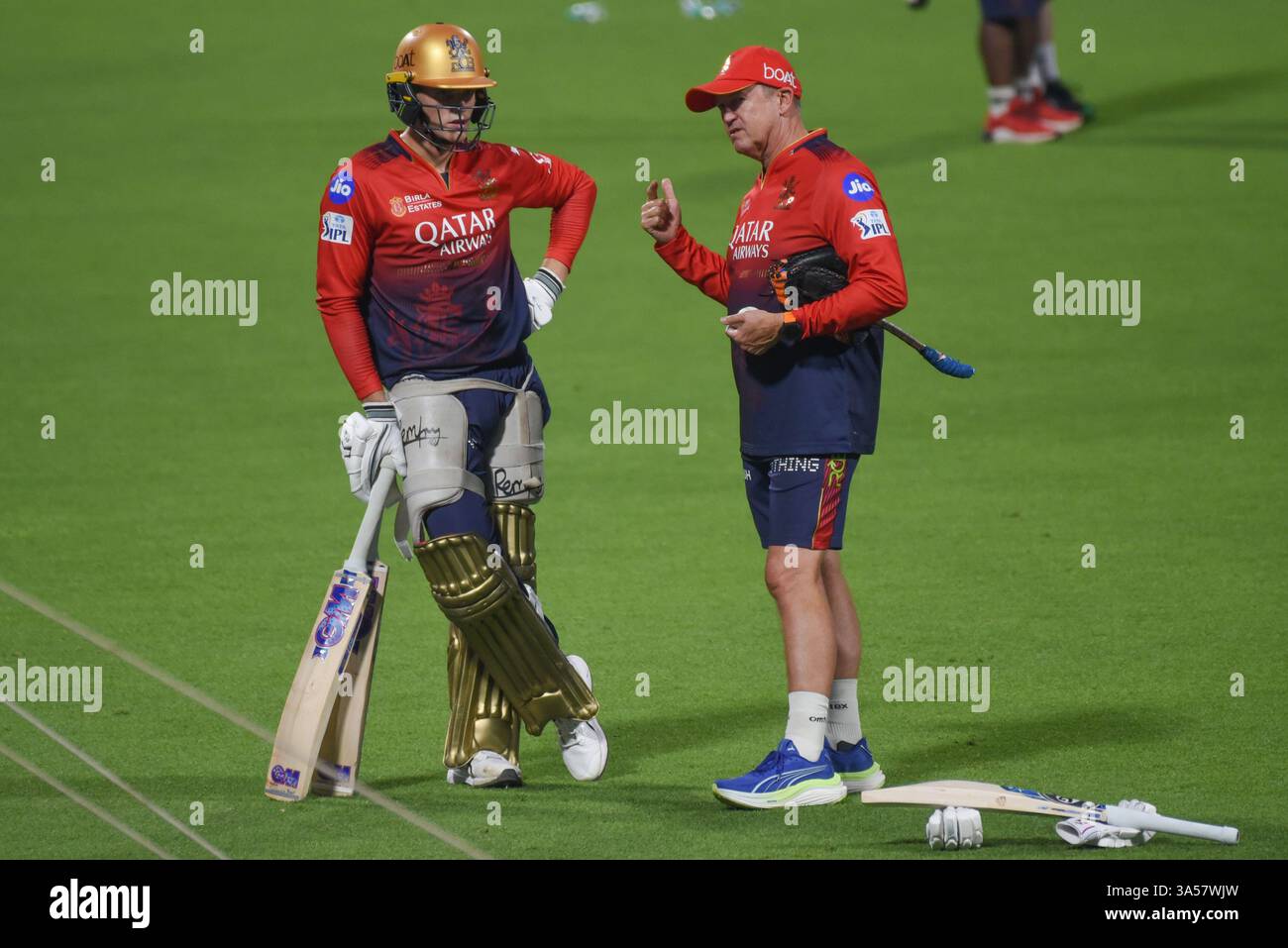 Kolkata, India. 21st Mar, 2025. Royal Challengers Bengaluru's (RCB ...