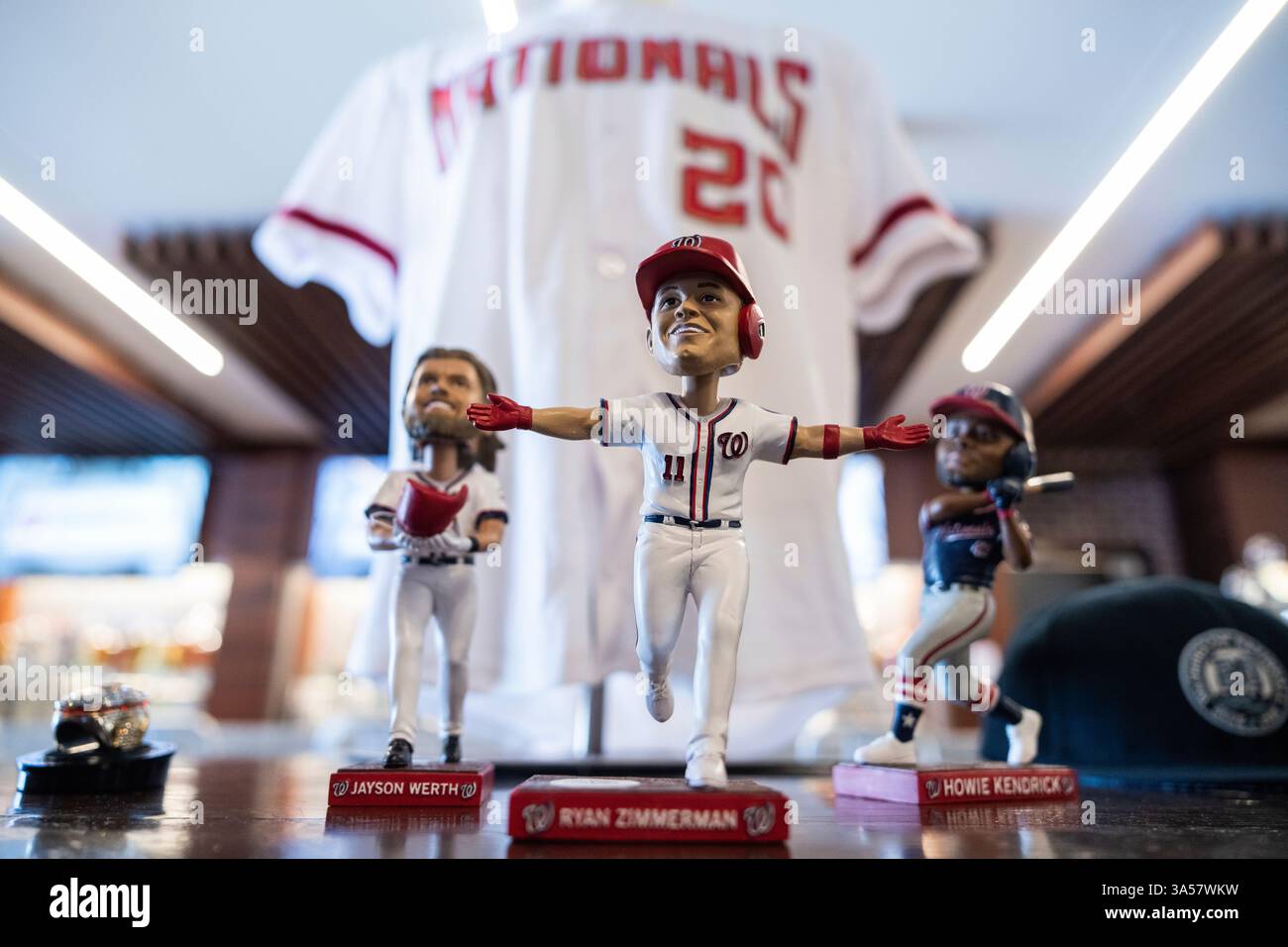 UNITED STATES - MARCH 11: Bobbleheads of Jayson Werth, Ryan Zimmerman ...