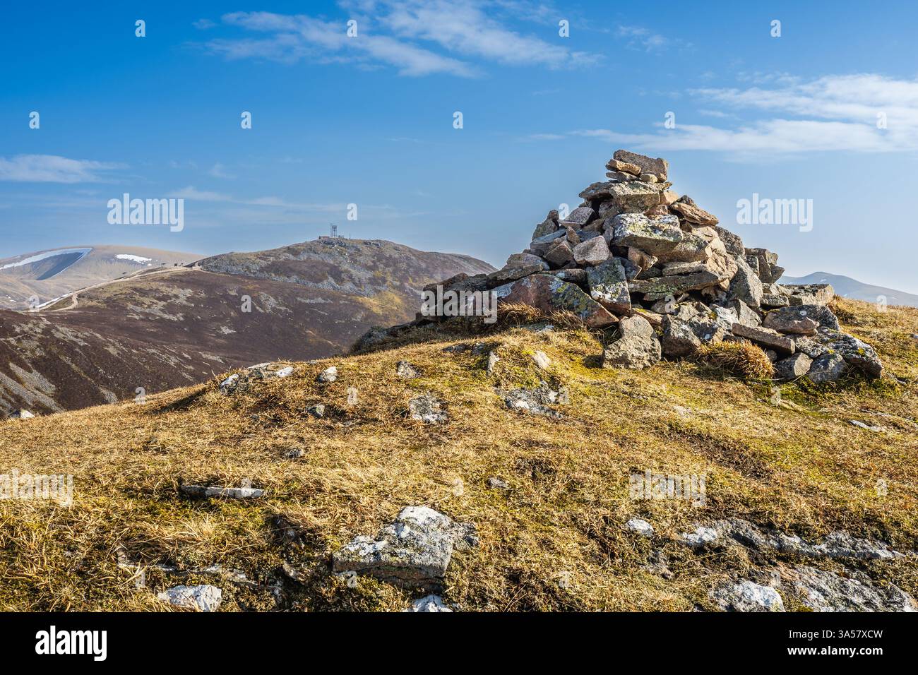 The Cairnwell is the most prominent of the group of three Munros on the ...