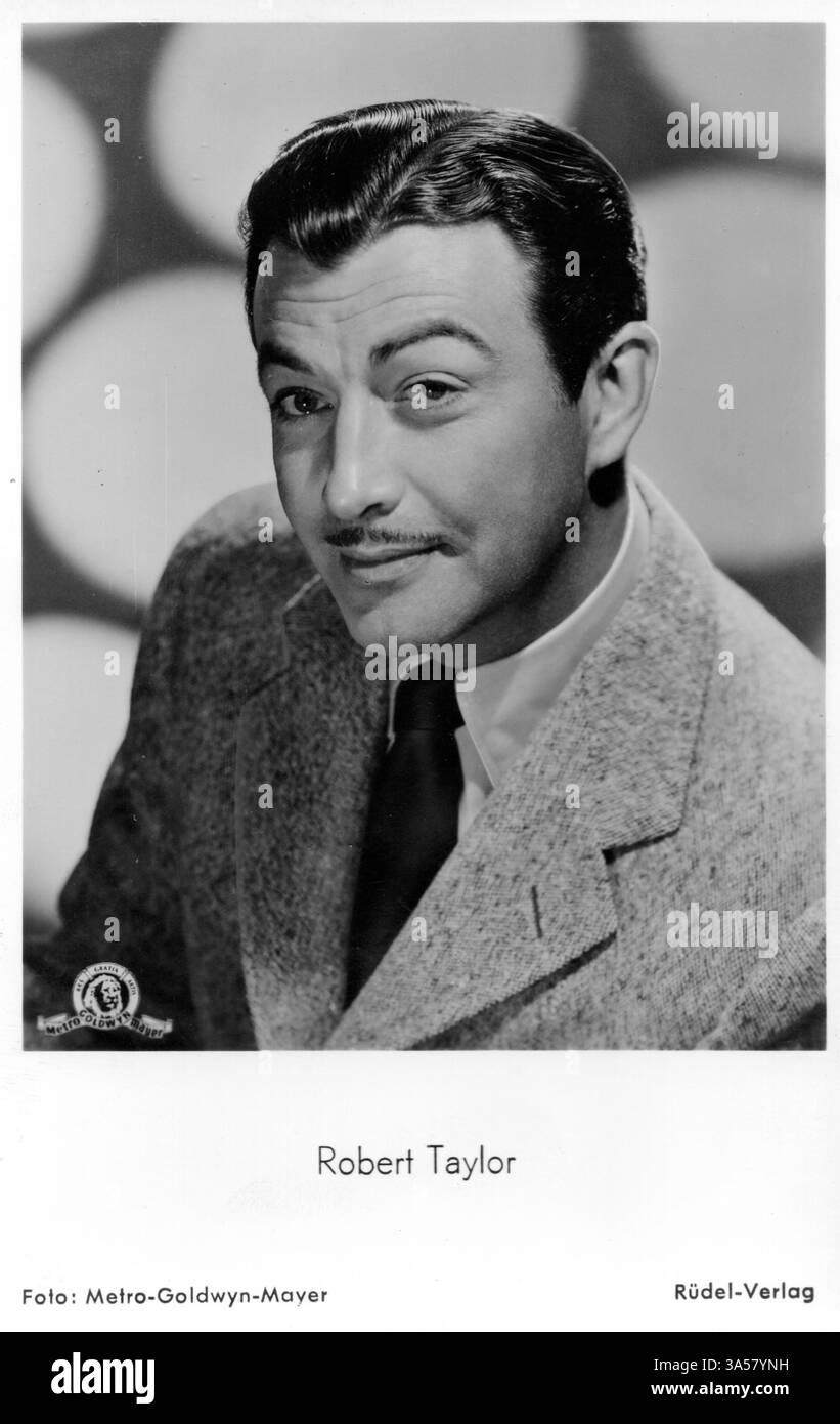 An antique postcard featuring American film and television actor Robert ...