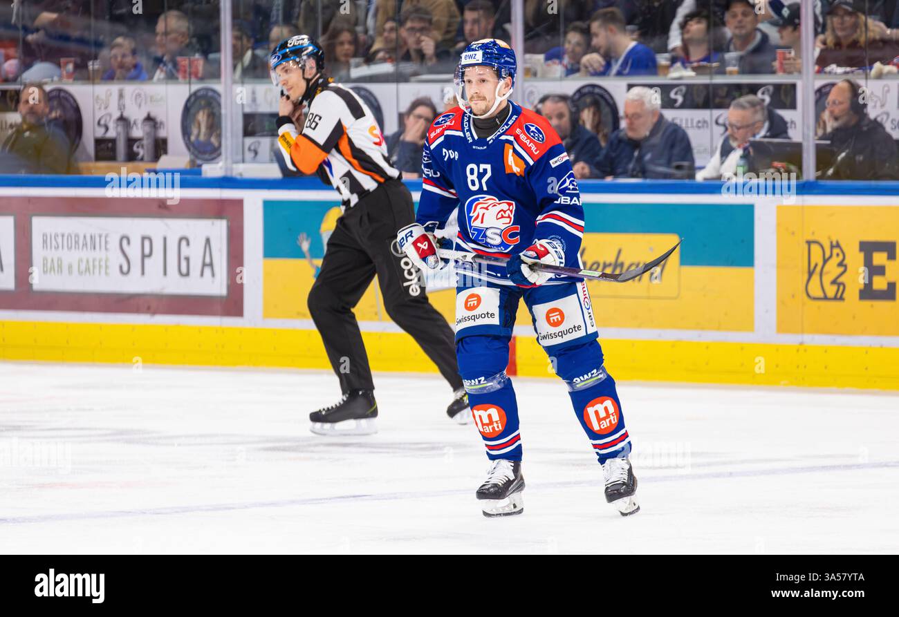 Zurich, Switzerland, 21st Mar 2025:In the 5th minute of the game, #87 ...