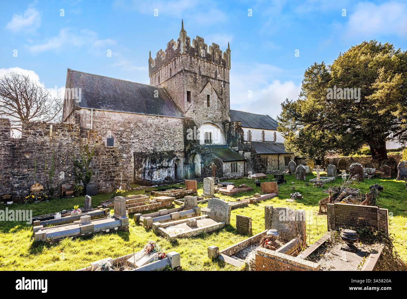 Ewenny St Michael and All Angels Church and Priory, Bridgend; Wales; UK ...