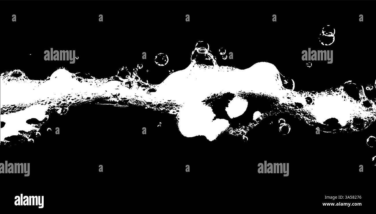 Dynamic foam texture creates an artistic display of bubbles and ...