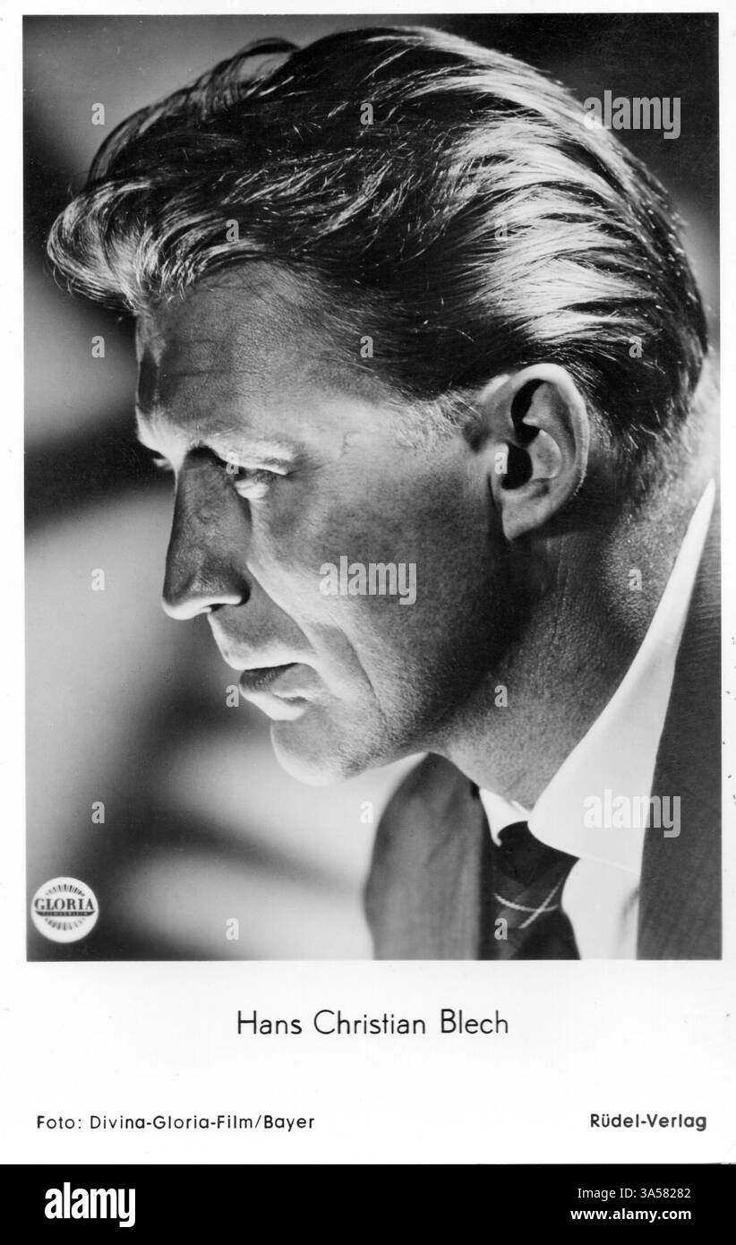 An antique postcard featuring German theater, film and television actor ...