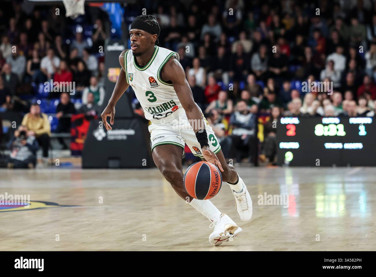 Sylvain Francisco of Zalgiris Kaunas in action during the Turkish ...