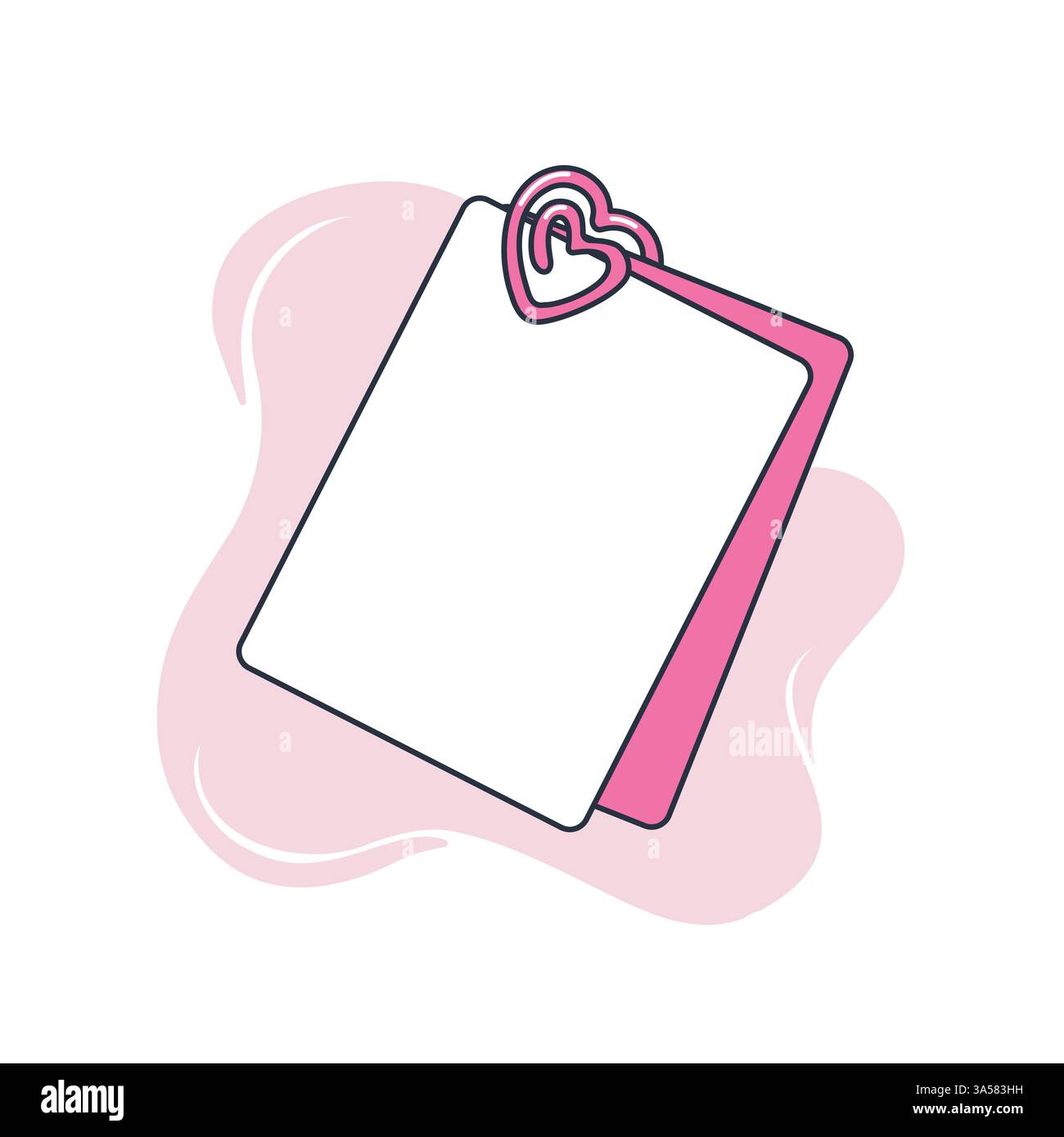 Paper heart notes on Stock Vector Images - Alamy