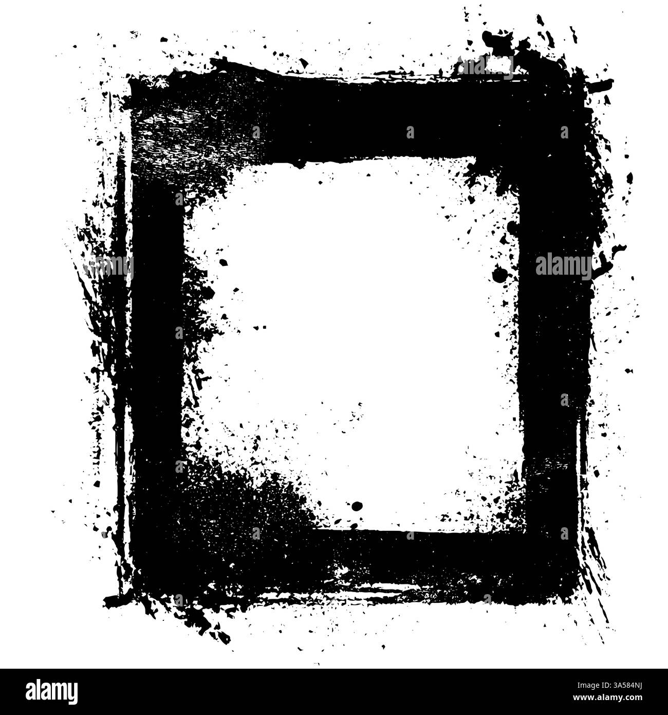 Vector overlay for an old album cover with rough brush strokes and worn ...