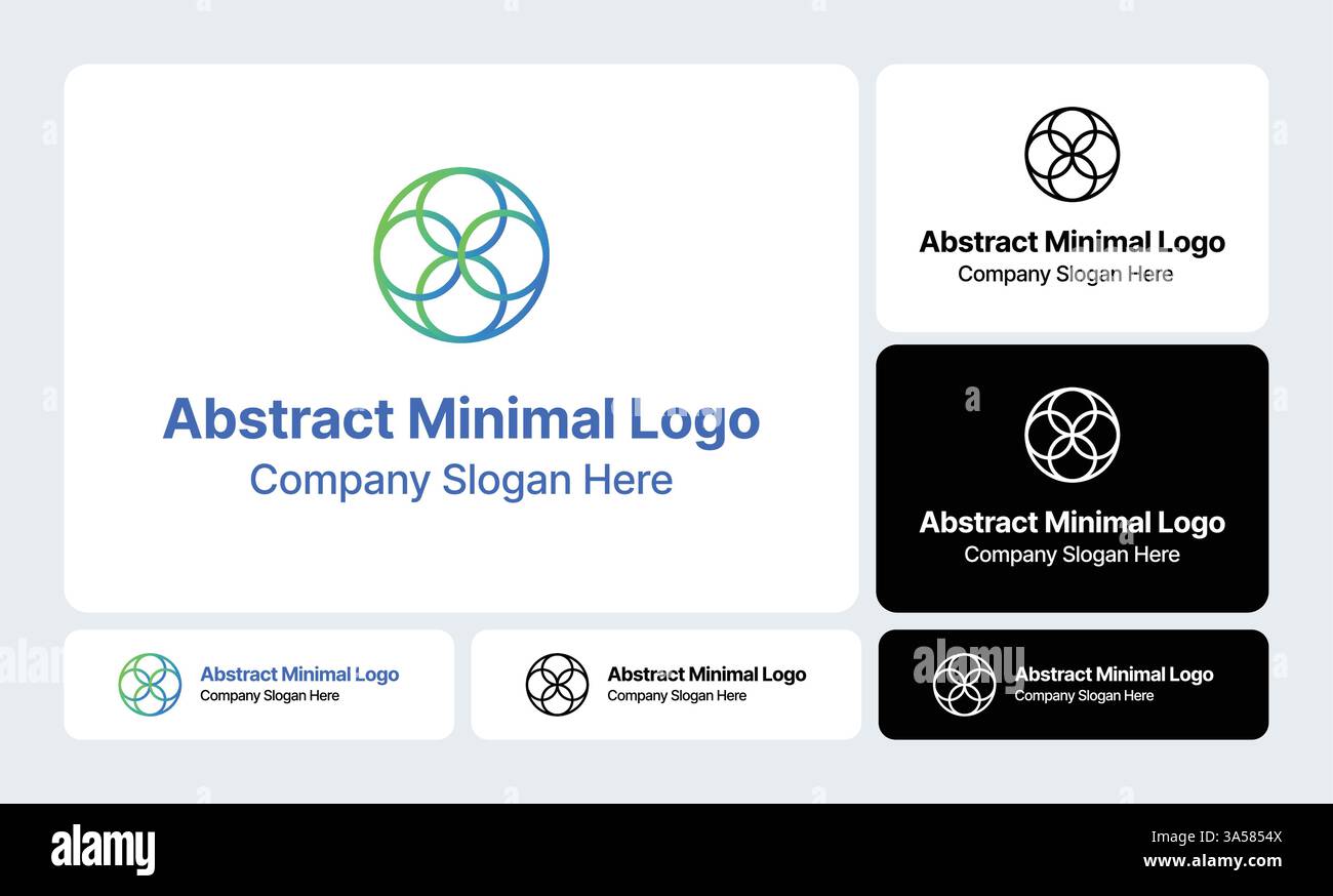 Abstract Minimal Logo | Sleek and Modern Design Stock Vector Image ...