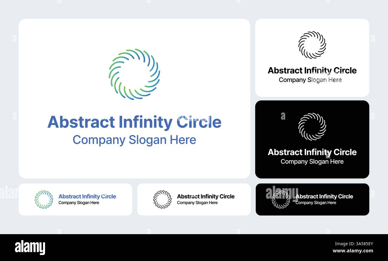 Abstract Infinity Circle Logo | Endless Loop Symbol Design Stock Vector ...