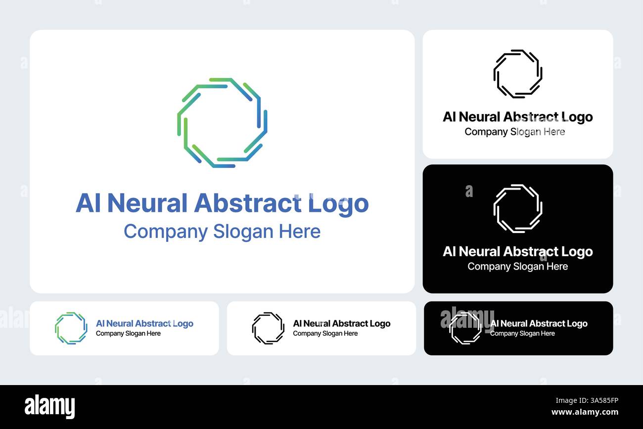 AI Neural Abstract Logo: Integrating Artificial Intelligence with ...