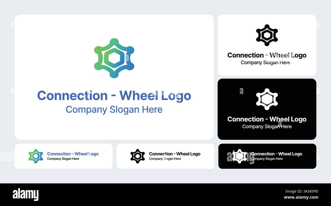 Connection - Wheel Logo | Circular Network Integration Design Stock ...