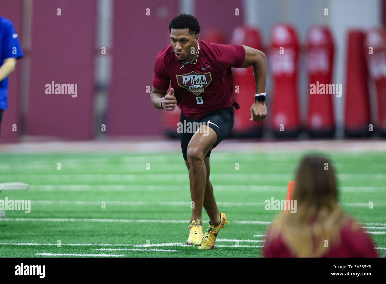 Florida State defensive back Azareye'h Thomas runs a drill at the ...