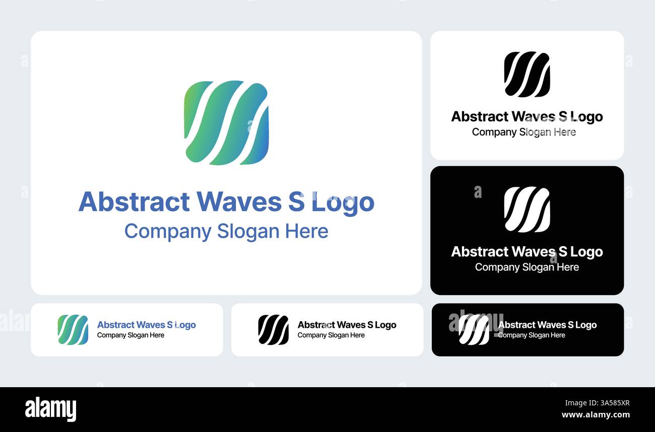 Sleek waves logo Stock Vector Images - Alamy