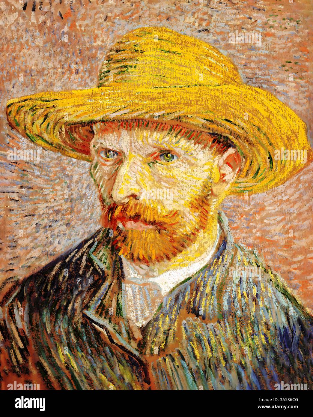 Vincent van Gogh Self-Portrait with a Straw Hat 1887 Obverse The Potato ...