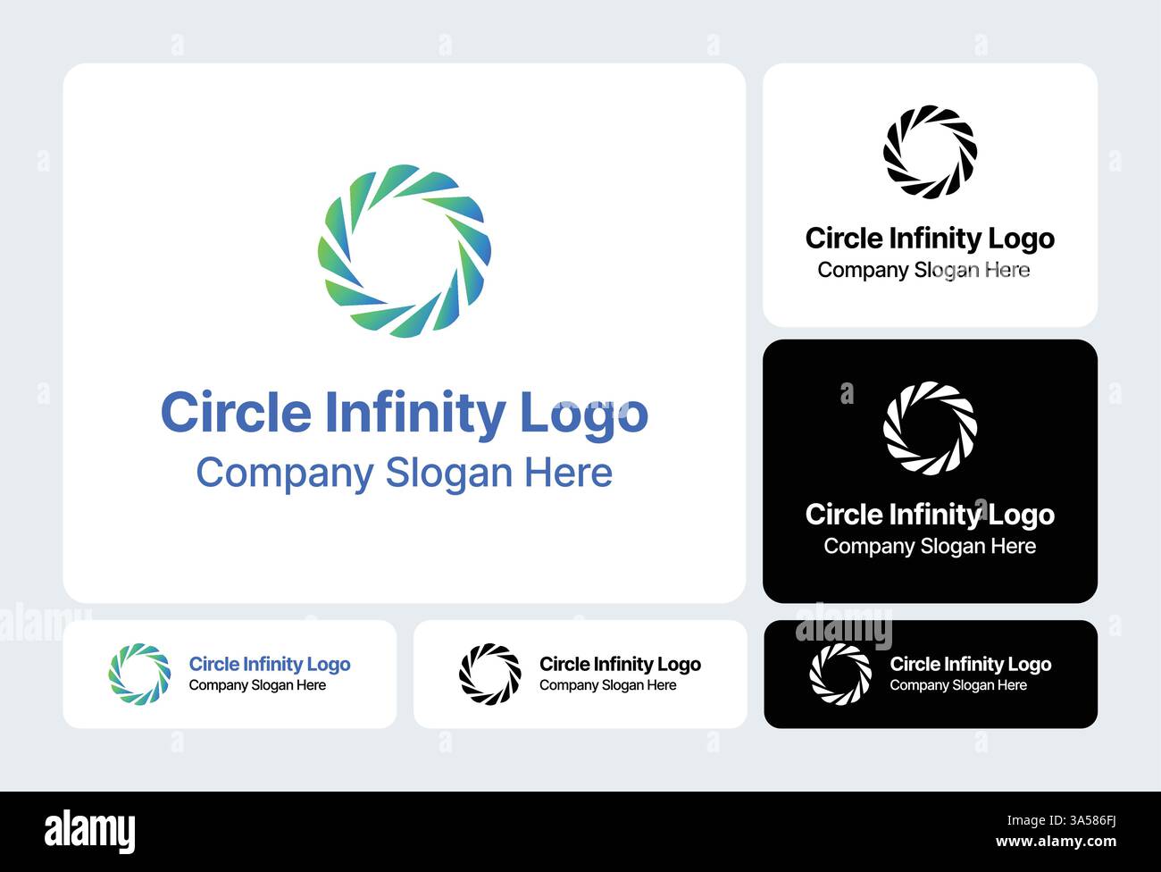 Circle Infinity Logo | Endless Loop Circular Design Stock Vector Image ...