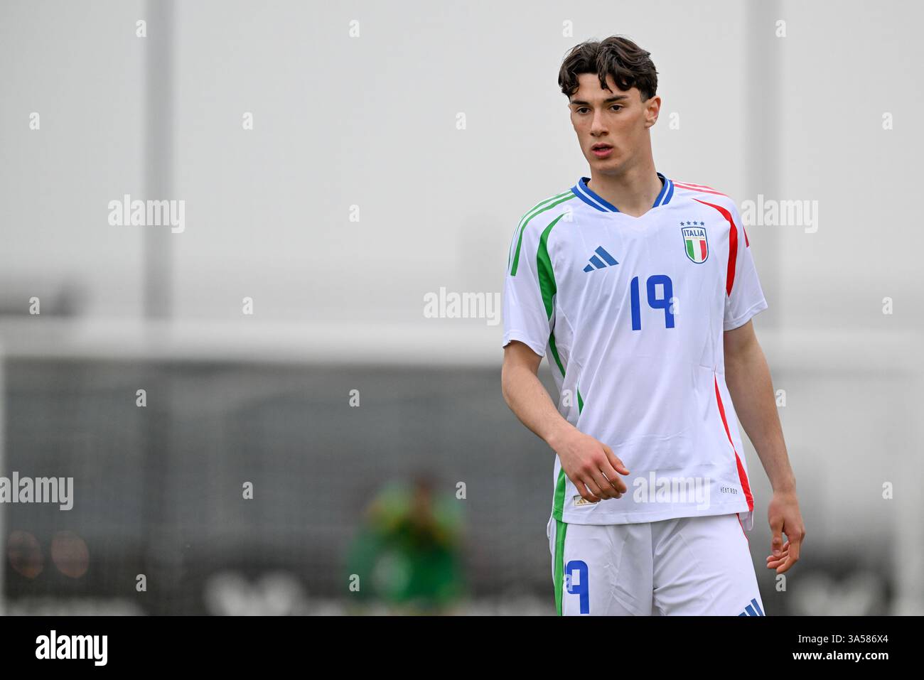 Lorenzo Bonsignori Goggi (19) of Italy pictured during a friendly ...