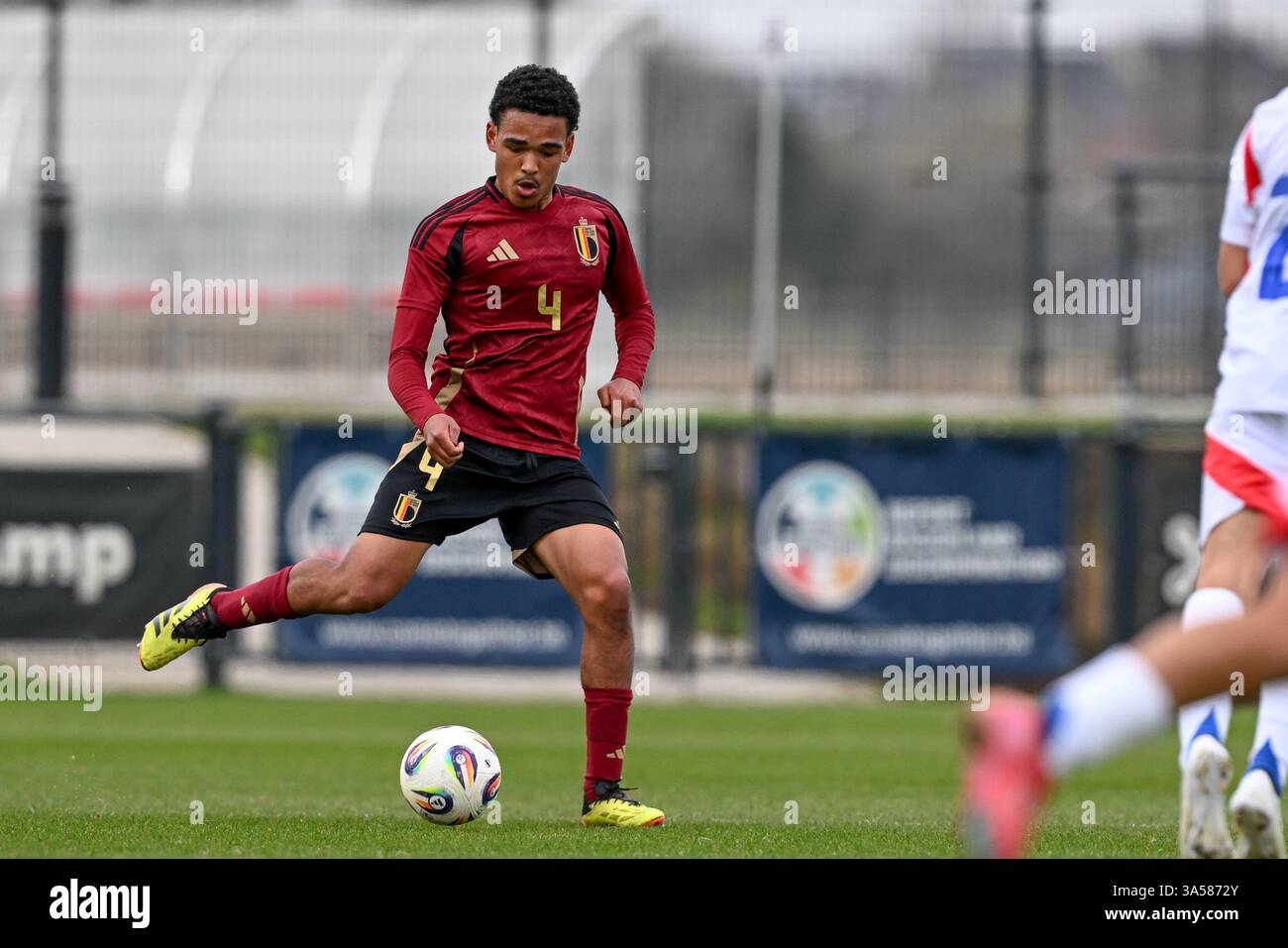 Nunzio Engwanda-Ongena (4) of Belgium pictured during a friendly soccer ...