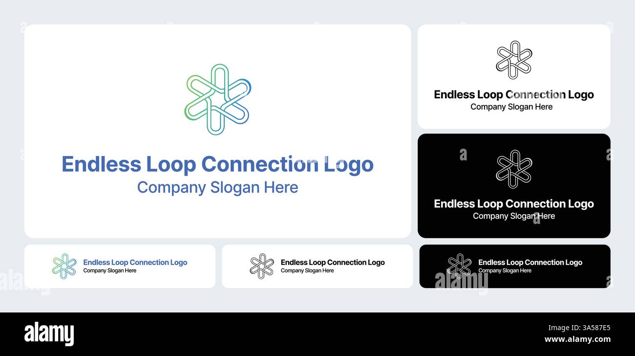 Endless Loop Connection Logo: Infinite and Continuous Design Stock ...