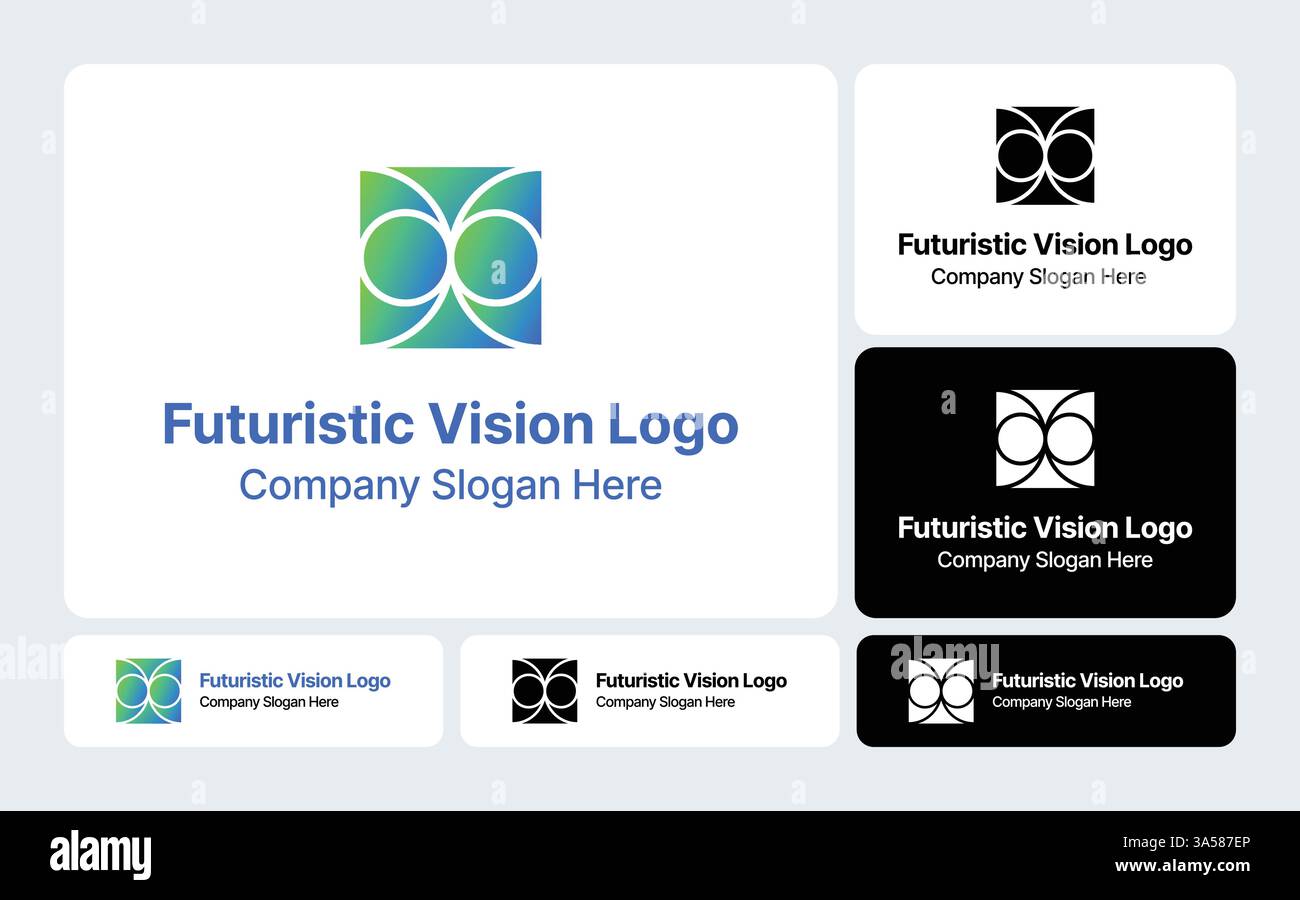 Futuristic Vision Logo | Innovative Eye Symbol Design Stock Vector ...