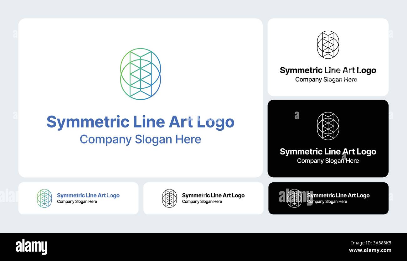 Symmetric clean logo hi-res stock photography and images - Alamy