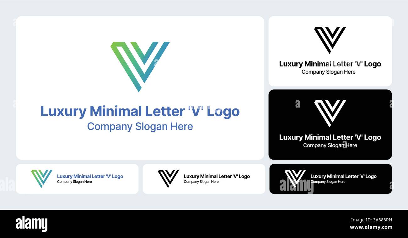 Simplistic v logo hi-res stock photography and images - Alamy