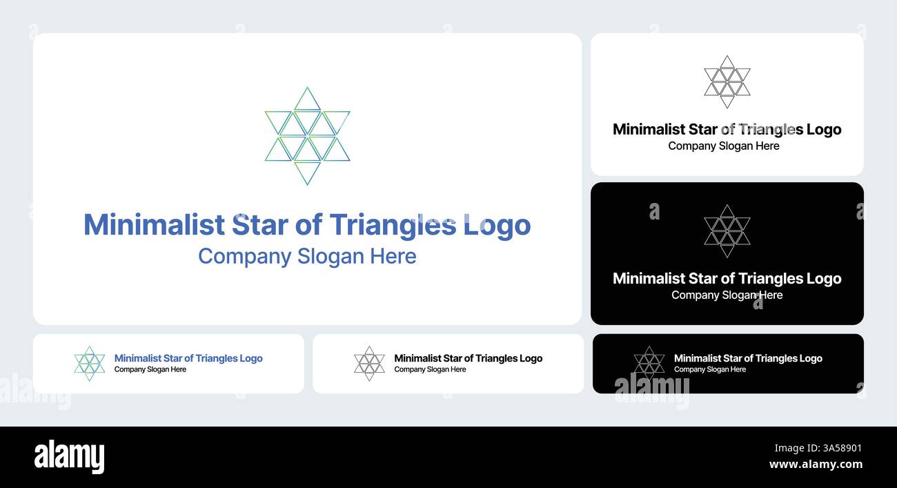 Star shaped triangle logo hi-res stock photography and images - Alamy