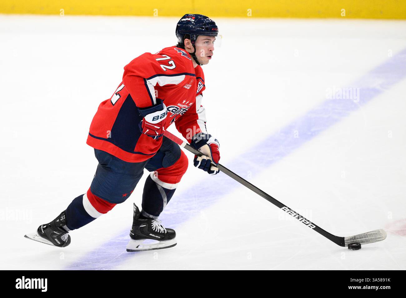 Washington Capitals left wing Anthony Beauvillier (72) in action during ...