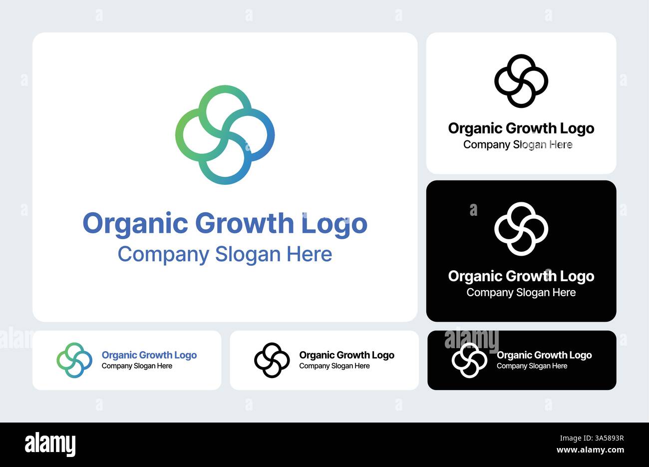 Organic Growth Logo: Symbolizing Natural Development and Expansion ...