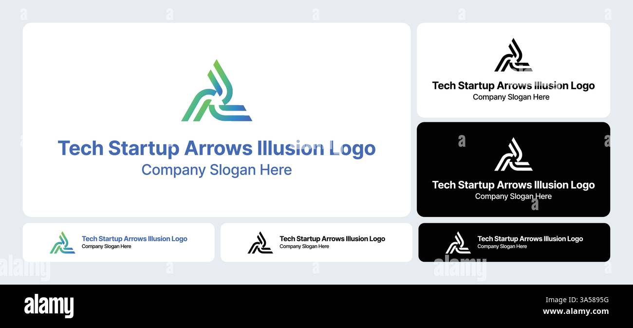 Directional illusion logo hi-res stock photography and images - Alamy