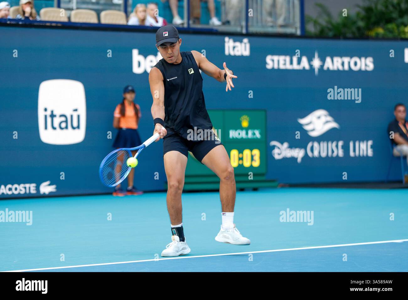 MIAMI GARDENS, FL - MARCH 21: Rinky Hijikata (AUS) in action during his ...