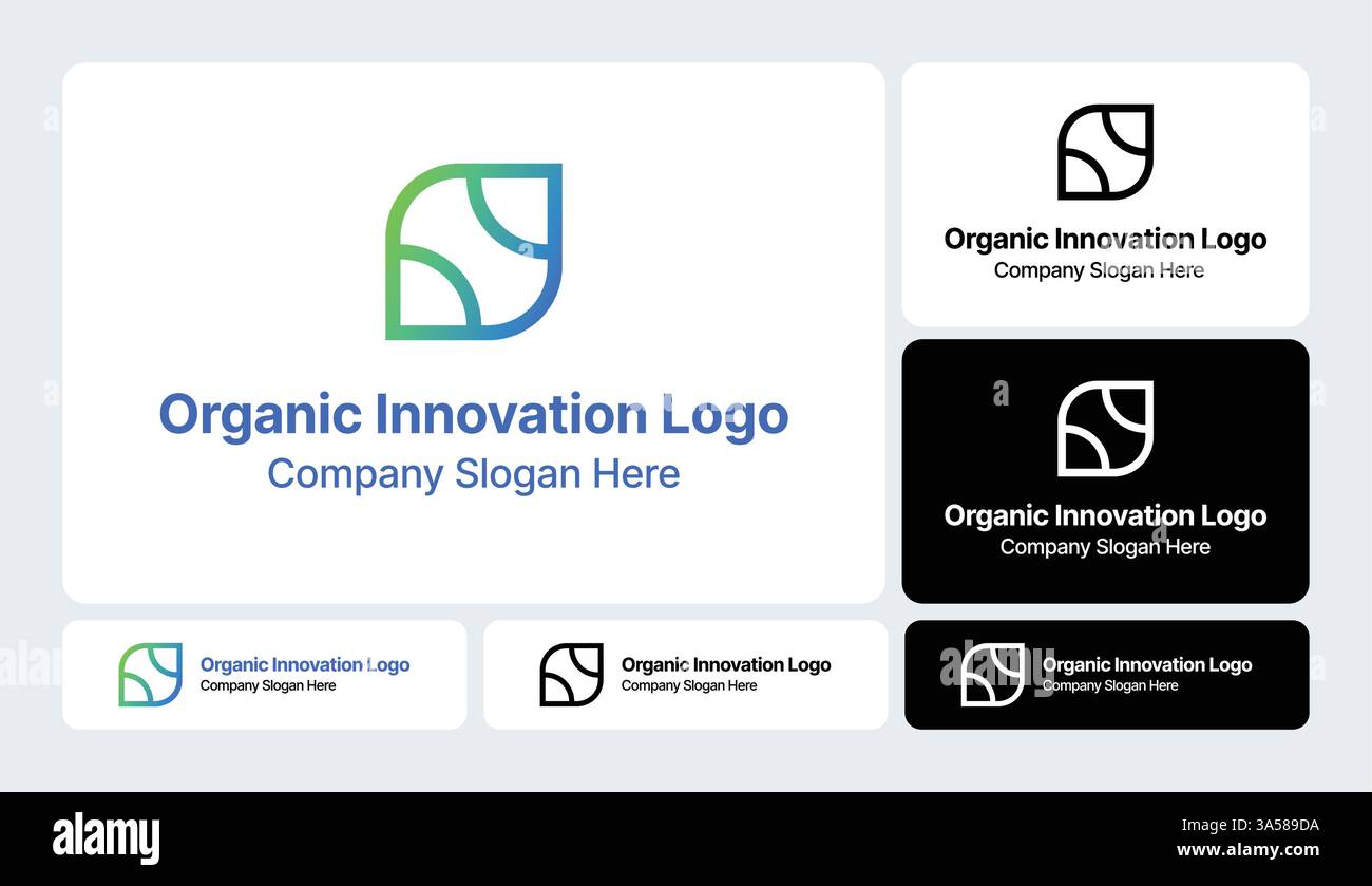 Organic Innovation Logo: Embracing Natural Growth and Creativity Stock ...