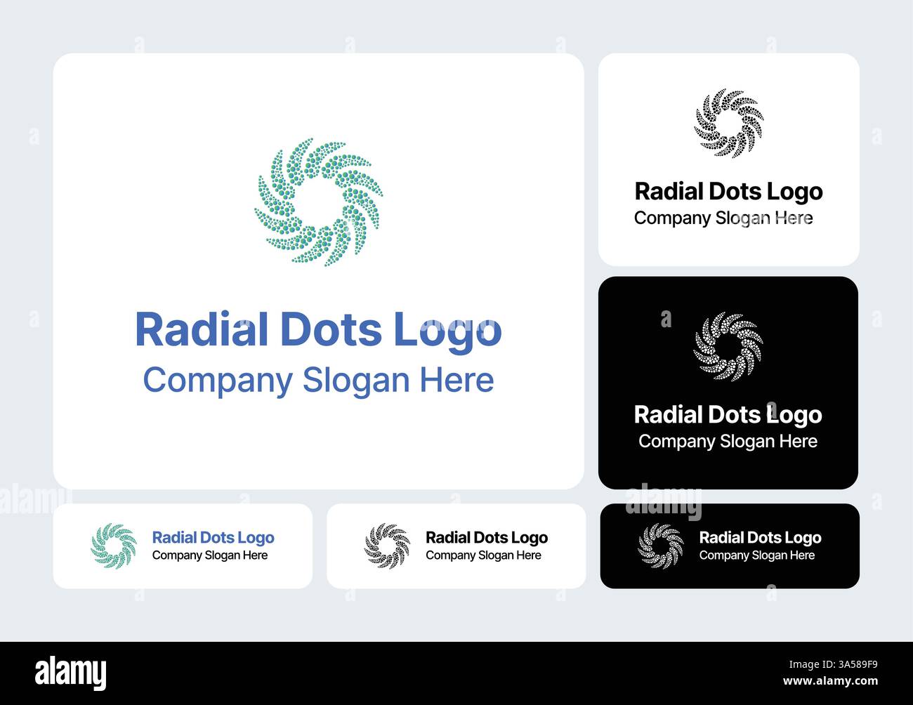 Radial dot silhouette Stock Vector Images - Alamy