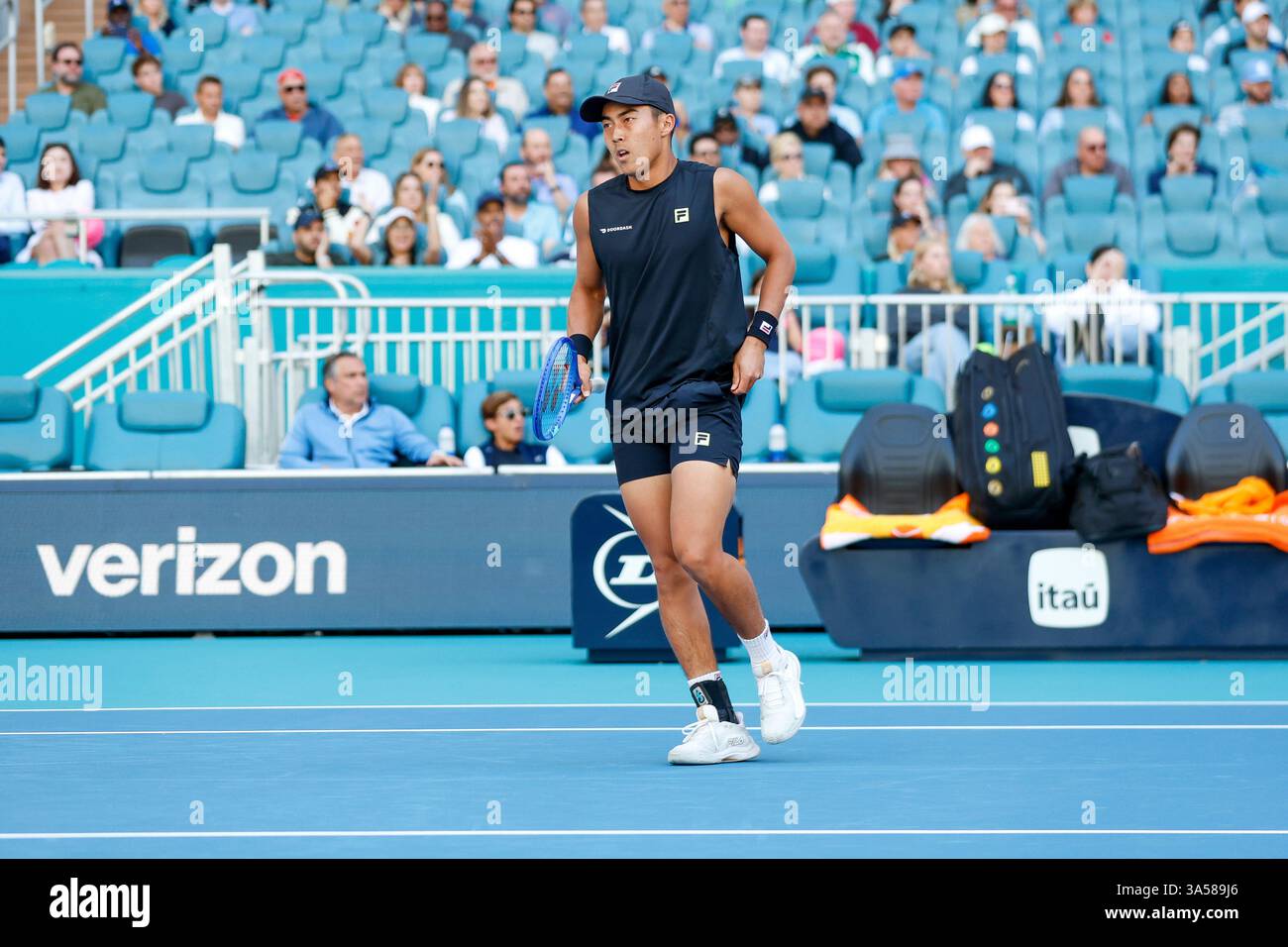 MIAMI GARDENS, FL - MARCH 21: Rinky Hijikata (AUS) in action during his ...