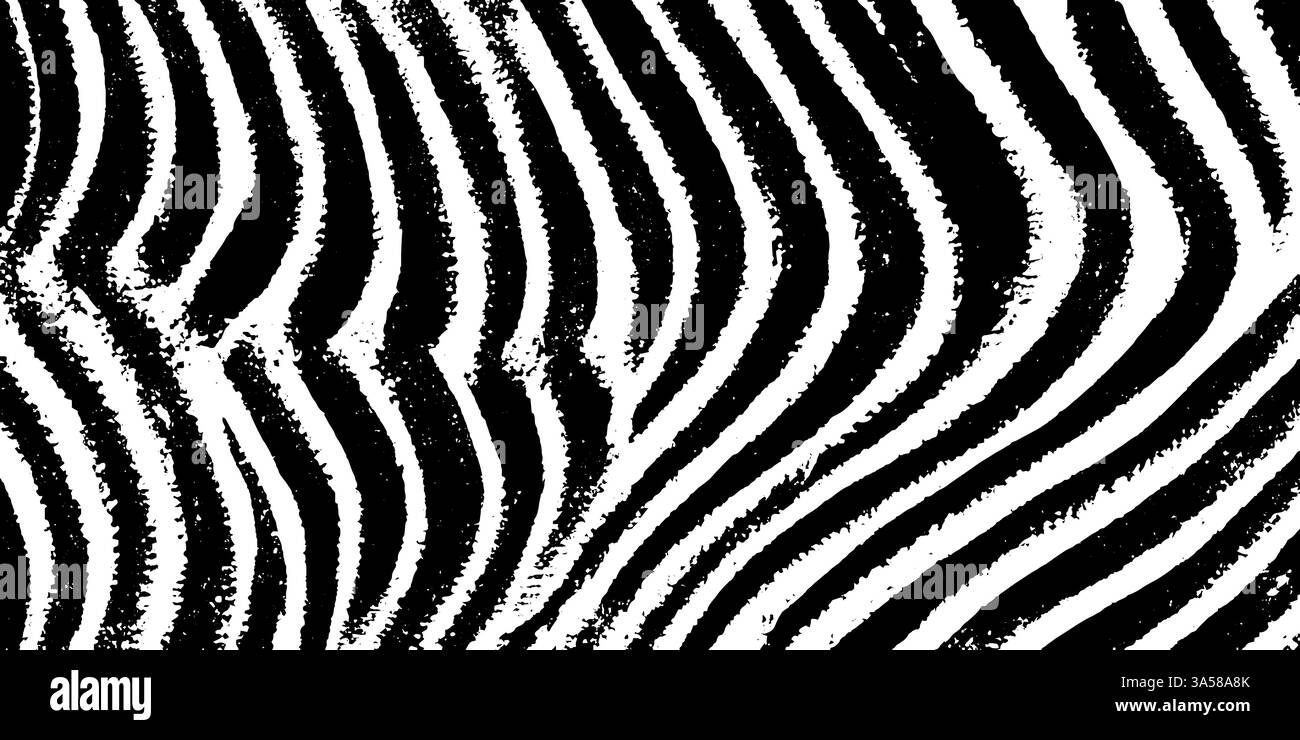 Abstract Black and White Wavy Stripes Pattern Stock Vector Image & Art ...