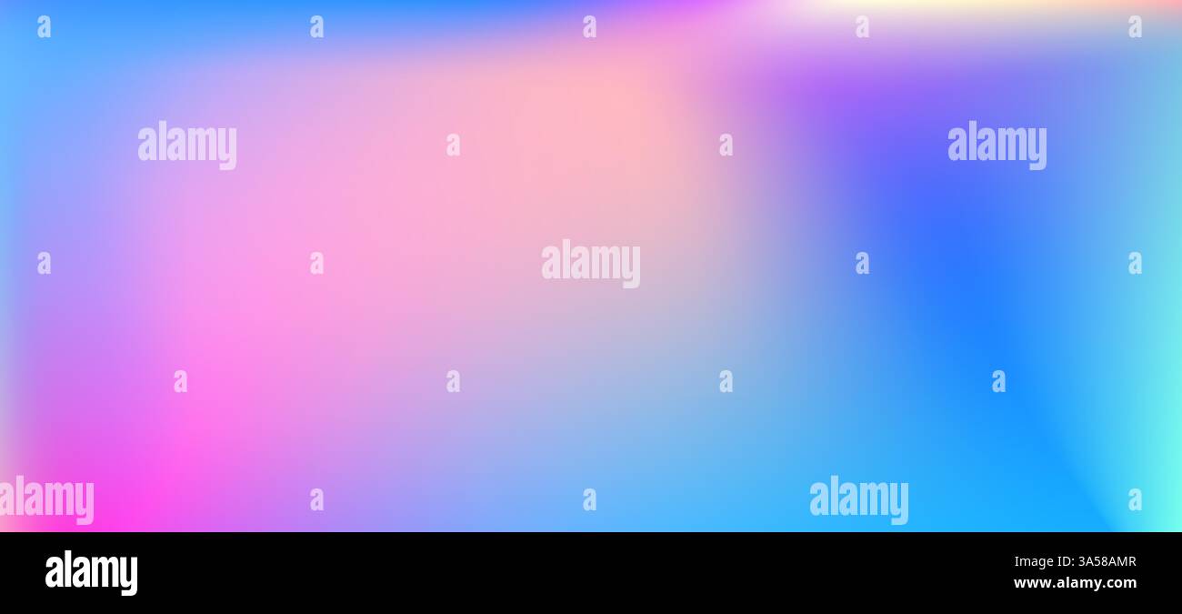 Ombre rainbow pattern with soft chrome holograph background. Abstract ...