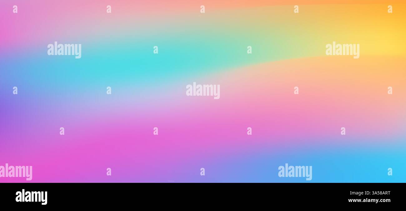 Rainbow ombre background with bright blurry hologram pattern. Abstract ...