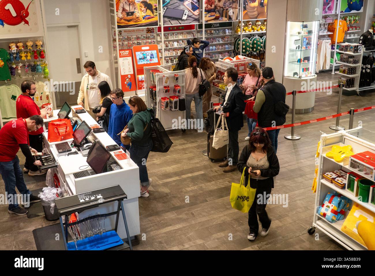 The Nintendo New York store in Rockefeller Center is a popular ...