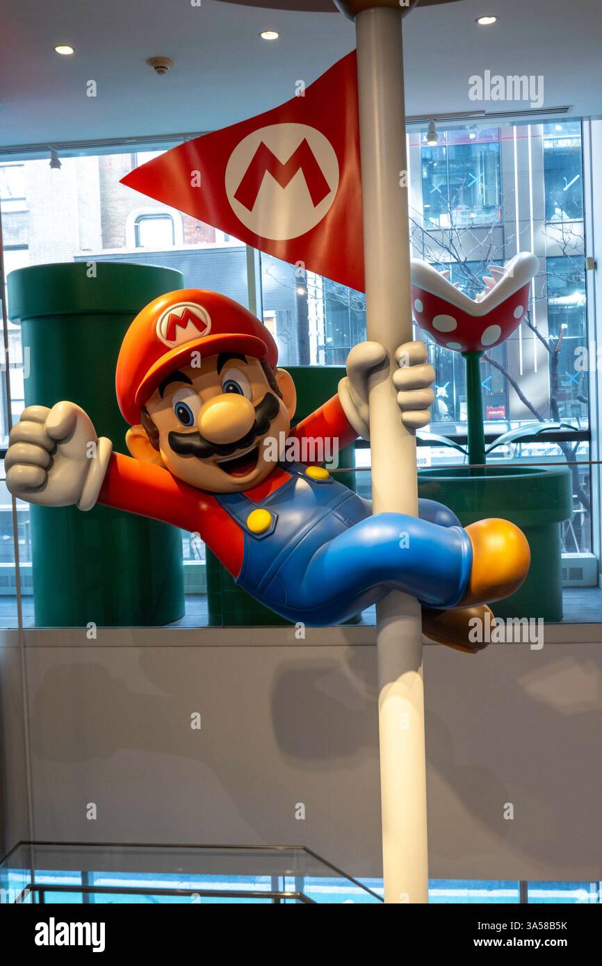 The Nintendo New York store in Rockefeller Center is a popular ...