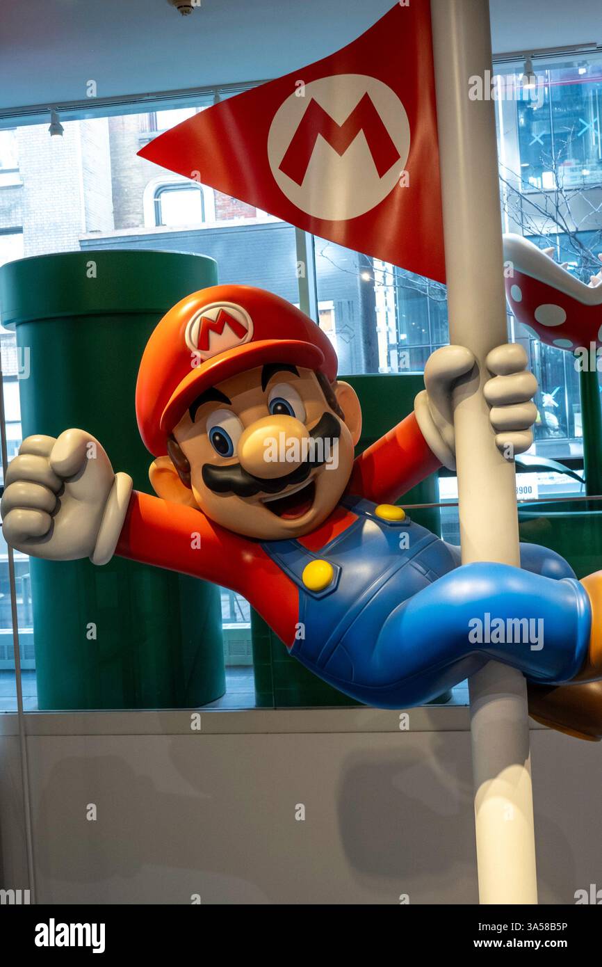 The Nintendo New York store in Rockefeller Center is a popular ...